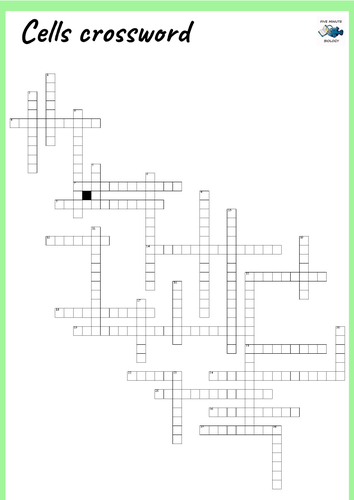 AQA GCSE Biology Cells Crossword | Teaching Resources