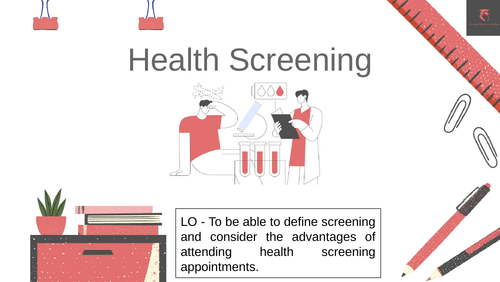 Health Screening / Testing PSHE | Teaching Resources
