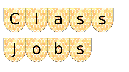 Classroom jobs bee theme | Teaching Resources