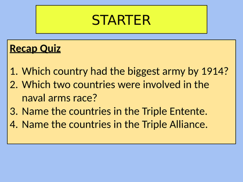 International GCSE (Edexcel) Origins and Course of the First World War ...