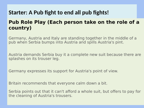 International GCSE (Edexcel) Origins and Course of the First World War ...