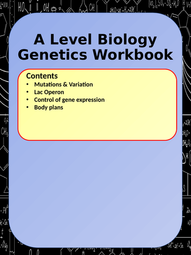 A Level Biology: Genetics of Living Systems Workbook | Teaching Resources