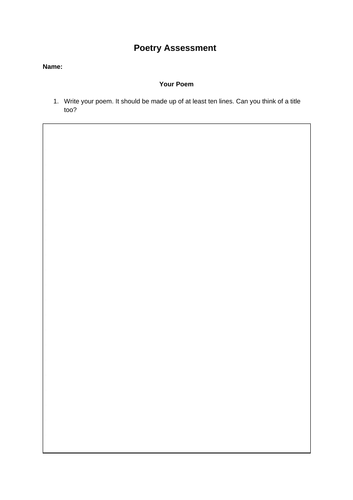 KS3 Poetry Full SOW (Composition and Critical Reading) | Teaching Resources