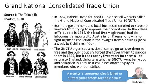 Origins of the trade union movement in Britain | Teaching Resources