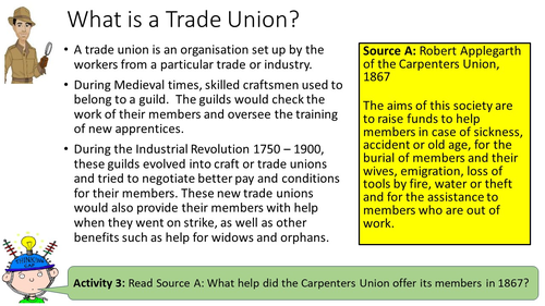Origins of the trade union movement in Britain | Teaching Resources