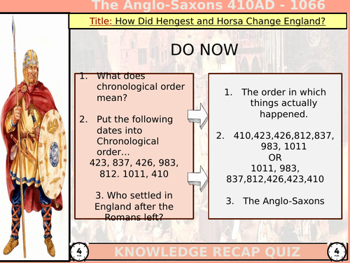 How Did Hengest and Horsa Change England? | Teaching Resources