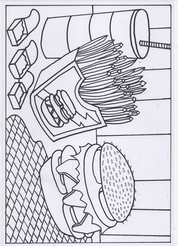 FAST FOOD COLOURING | Teaching Resources