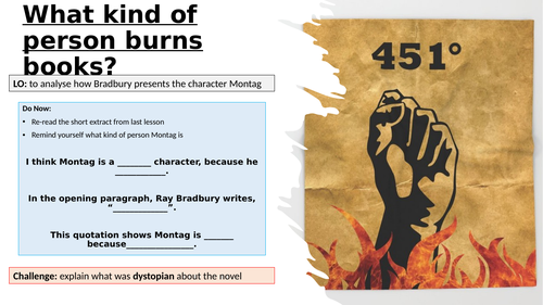 Lessons on 'Farenheit 451' | Teaching Resources