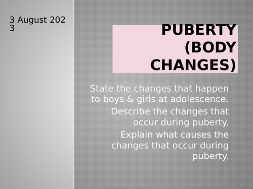 KS3 Science Reproduction - puberty bundle | Teaching Resources