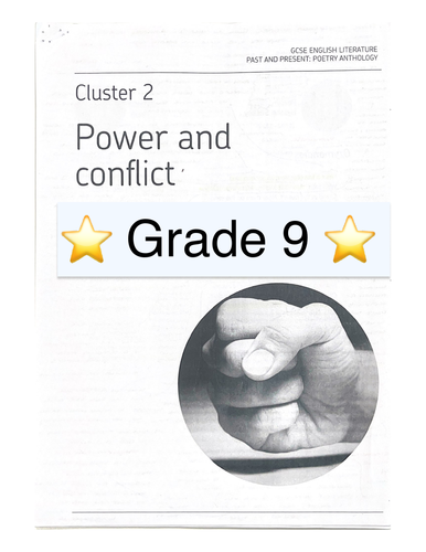 Power and Conflict Anthology Revision (160/160 literature student ...