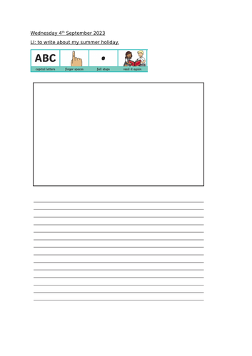 First week work Year 1 | Teaching Resources