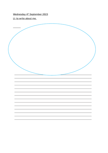 First week work Year 1 | Teaching Resources