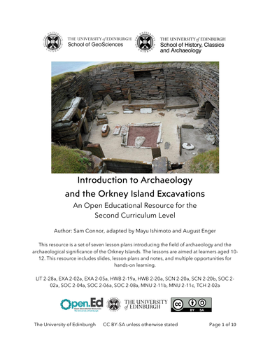 Introduction to Archaeology: Lesson 1 | Teaching Resources