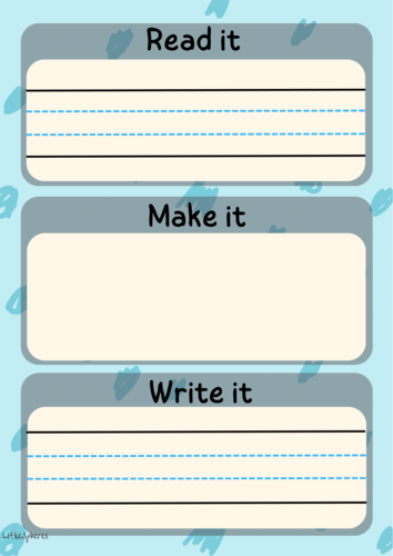 Phonics read it, make it, write it | Teaching Resources