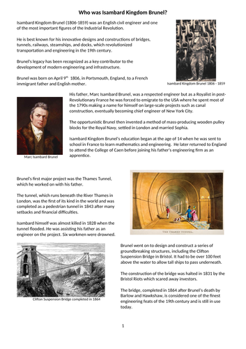 Who was Isambard Kingdom Brunel? | Teaching Resources