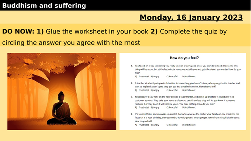 Buddhism and Suffering | Teaching Resources