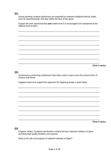 AQA A Level Sociology Paper 2 Past Paper Questions and Answers ...