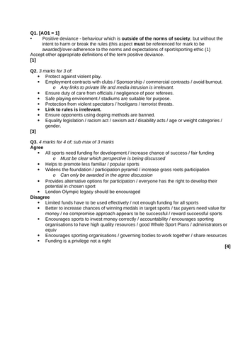 AQA A Level PE Year 2 Sociology assessments | Teaching Resources