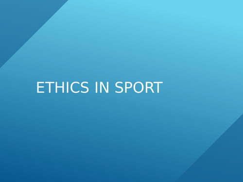 AQA A Level PE Sociology - Ethics, Sport and the law, violence, drugs ...