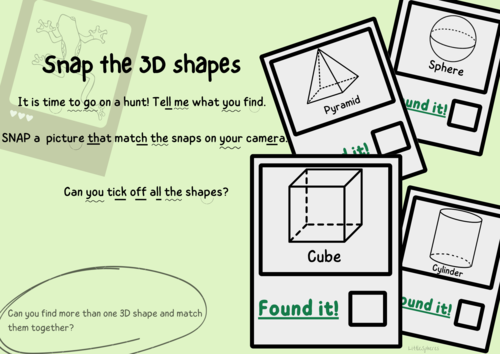 3D SHAPES HUNT | Teaching Resources