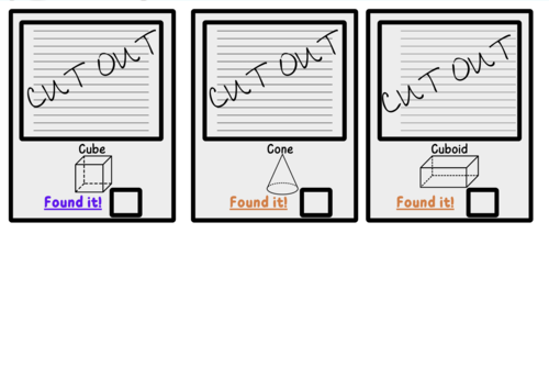 3D SHAPES HUNT | Teaching Resources