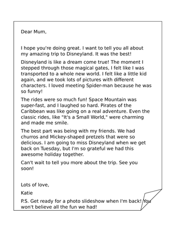 Holes Entry Level Letter Writing | Teaching Resources