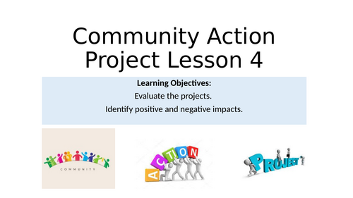 Global Citizenship Community Action Project Lesson 4 | Teaching Resources