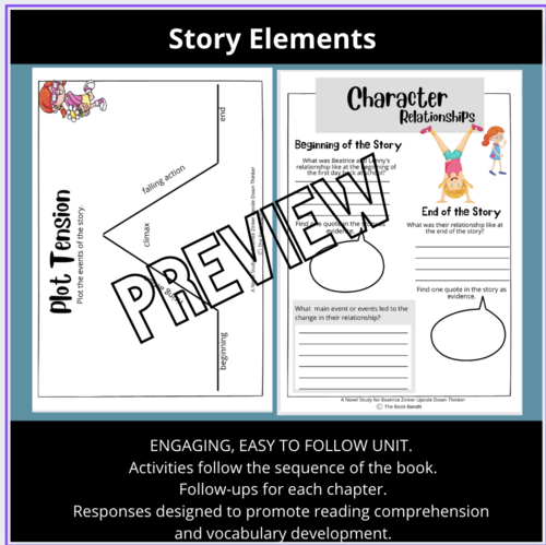 BEATRICE ZINKER Upside Down Thinker NOVEL STUDY and Reading ...