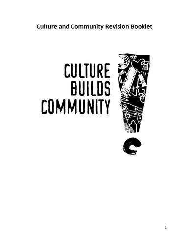 Global Citizenship Culture and Community Full Booklet | Teaching Resources