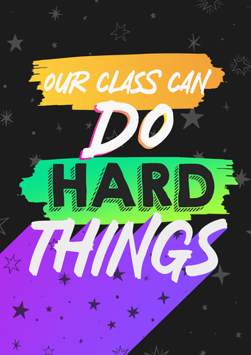 Do Hard Things- classroom motivation lesson and resource pack ...