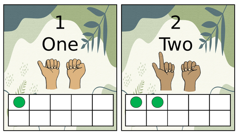 Number cards 0-10 with visual representation. | Teaching Resources
