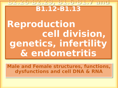 T Level Health 2024 2025 B2 26 B2 29 Reproductive System Plus B1 6 7