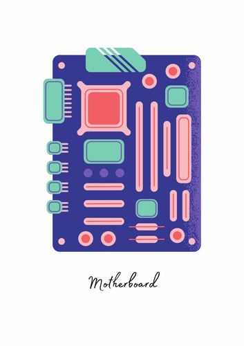 Computer Parts Prints Tech Science posters x12 Wall Print GCSE STEM ...