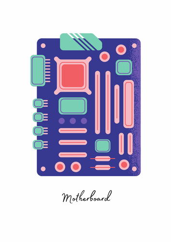 Computer Parts Prints Tech Science posters x12 Wall Print GCSE STEM ...