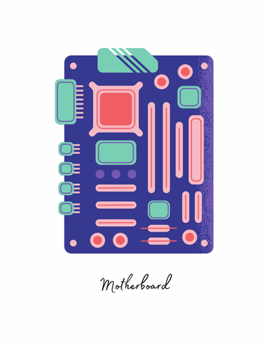 Computer Parts Prints Tech Science posters x12 Wall Print GCSE STEM ...