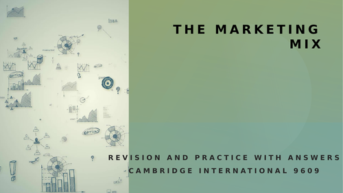 Unit 3 Marketing Lesson 18 &19 Marketing mix Revision and practice with ...