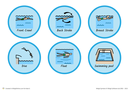 Swimming lessons visual pack | Teaching Resources