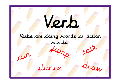 Year 3 Grammar Posters - Pencil Design | Teaching Resources