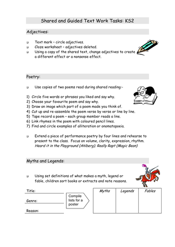 Independent Reading Tasks learning Aids Lots of Ideas | Teaching Resources