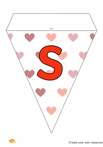 Synonyms For Said Display Word Cards - Heart Design | Teaching Resources