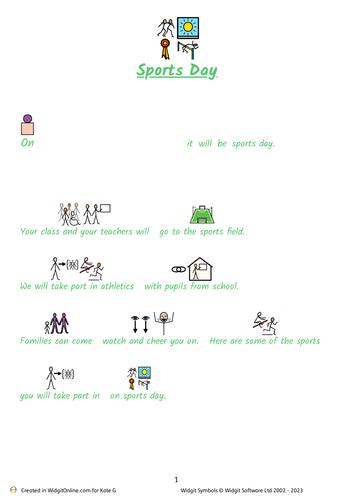 Sports day social story | Teaching Resources