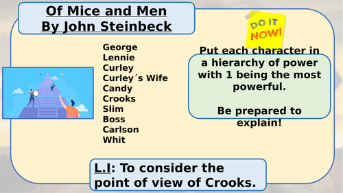 Of Mice and Men SOW (KS3) | Teaching Resources