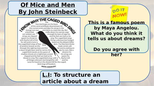 Of Mice and Men SOW (KS3) | Teaching Resources