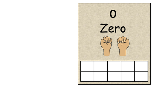 Number cards 0-10 Hessian | Teaching Resources