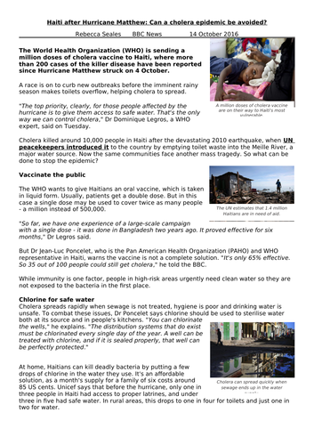 OCR A Level Geography - Disease Dilemmas -4. How far can diseases be ...