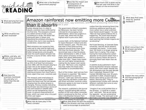 KS3 Geography - Why are the rainforests so important? - scheme of work ...