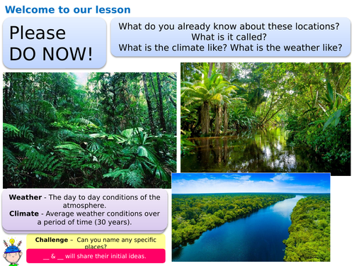 KS3 Geography - Why are the rainforests so important? - scheme of work ...