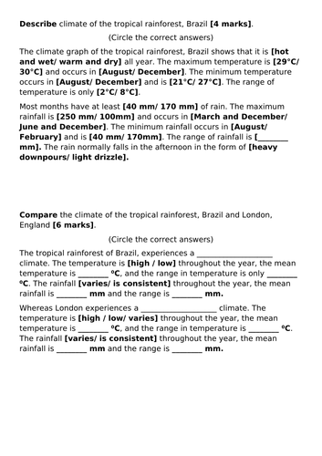 KS3 Geography - Why are the rainforests so important? - scheme of work ...