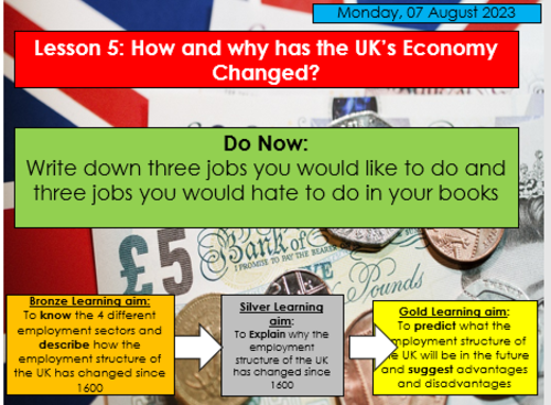 How and why has the economy of the UK changed? | Teaching Resources