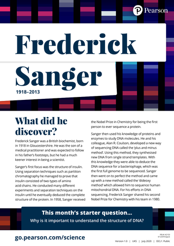 Edexcel CB3 SB3 DNA Complete Lesson - GCSE Biology/ Combined Science ...